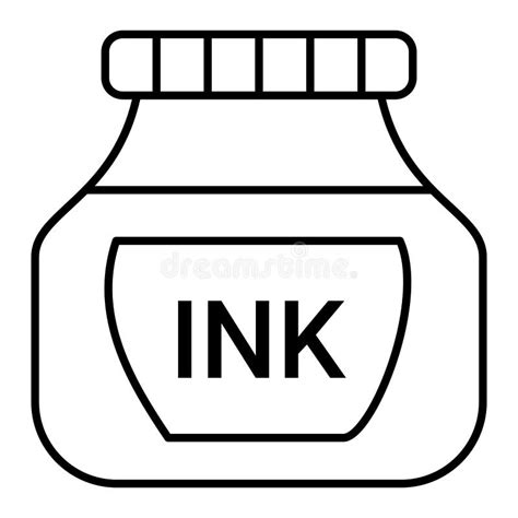 Inkpot Outline Stock Illustrations 132 Inkpot Outline Stock