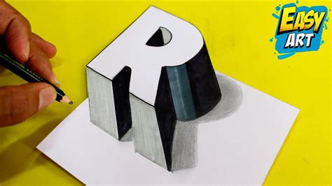 🔴 Como Dibujar La Letra R En 3d Como Dibujar En 3d Como Hacer Letras