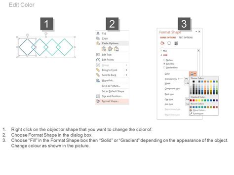 Four Overlapping Steps With Icons Powerpoint Template