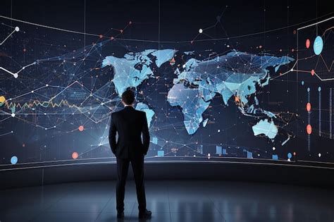 Premium Photo A Businessman Harnessing Ai Big Data Digital Neural Networks To Analyze