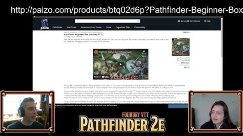 Pf2e On Foundry Paizo Beginners Box Module Unboxing Youtube