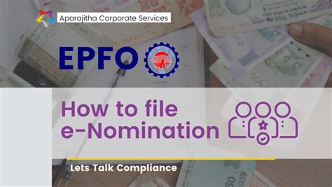 How To File E Nomination For Epf Members Epfo Aparajitha