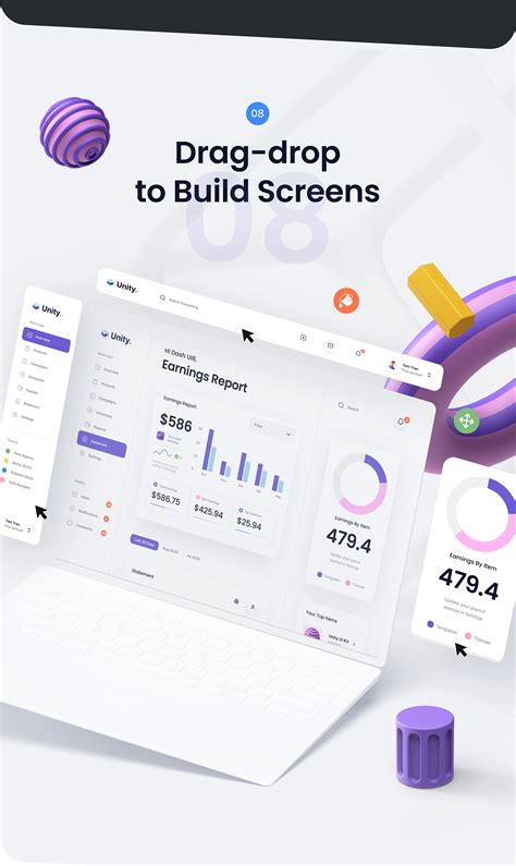 Unity Dashboard Kit Behance