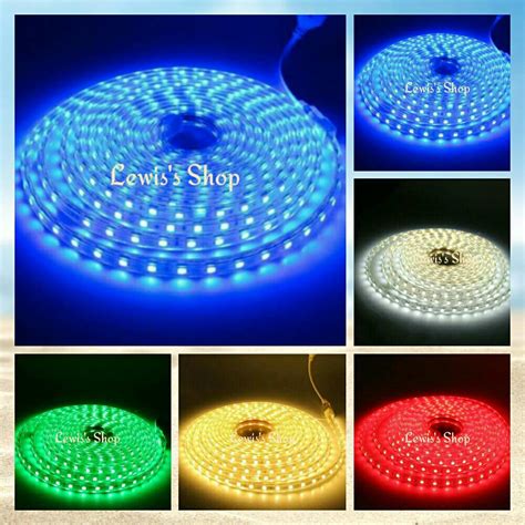 Lampu Selang Led Strip 5050 Smd 220 Volt Per Meter Shopee Indonesia