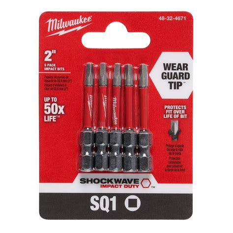 Milwaukee Shockwave Impact Duty 2 In Square 1 Alloy Steel Screw