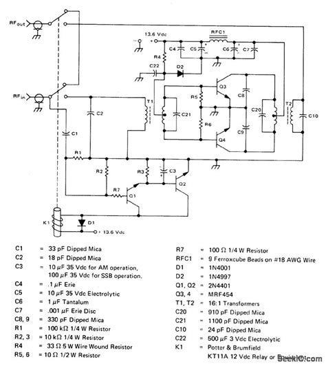 140 W Pep Amateur Radio Linear Amplifier 2 30 Mhz Amplifier Circuit Circuit Diagram