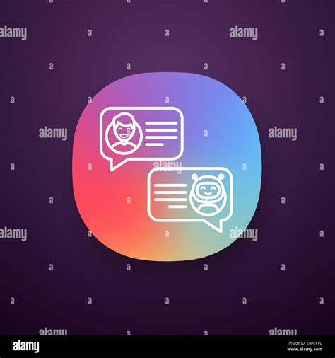 Support Chatbot App Icon Uiux User Interface Talkbot Online Virtual Assistant Chat Bot