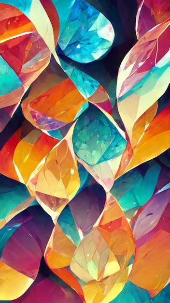 Premium Photo Multilayer Pattern Of Interlocking Gems Diamonds