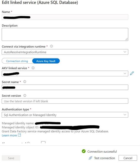 how to use azure key vault for storing connection string of sql server