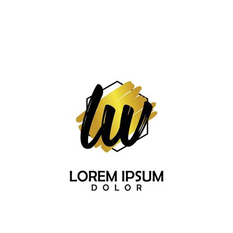 Lw Initial Brush In Circle Frame Template Design 29321418 Vector Art At Lw Initial Brush In Circle Frame Template Design 29321418 Vector Art At
