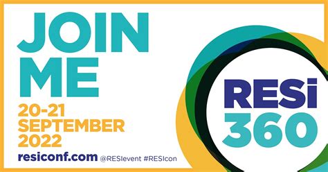 We Are Delighted To Be A Headline Sponsor Of Resi 360 And Look Forward