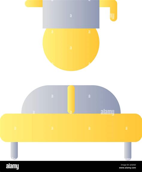 Graduation Ceremony Flat Gradient Two Color Ui Icon Stock Vector Image And Art Alamy