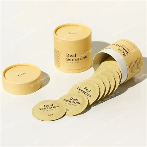 Biodegradable Recycled Round Cylinder Circle Cardboard Black Paper Tube Kraft T Box Packaging