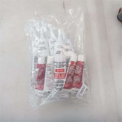 Lot Of 4 Harvey Siliconized Tub Seal Bone All Purpose Siliconized Acrylic Latex 55 Fl Oz