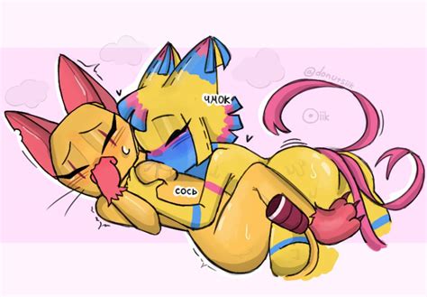 Rule 34 2girls Breast Sucking Cyrillic Text Dandys World Donutsiik Female Female Only Lesbian