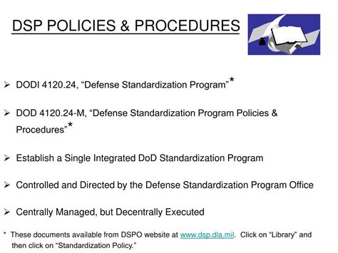 Ppt Defense Standardization Program Dsp 102 Survivors Guide To