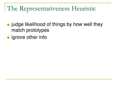 Representativeness Heuristic