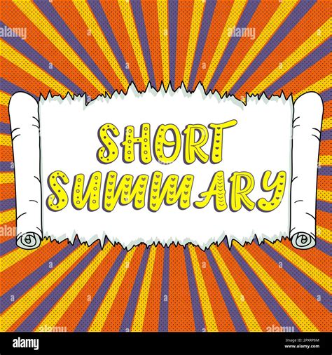 Text Caption Presenting Short Summary Business Overview Brief Statement Of Main Points Clear