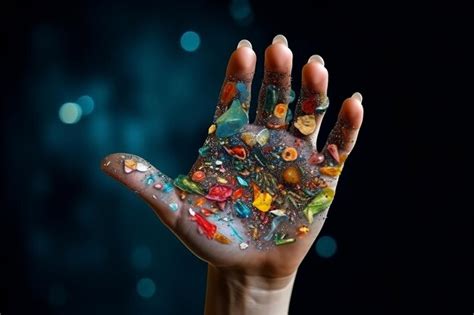 Premium Ai Image Microplastics Exposed Closeup Side Shot On People Generative Ai