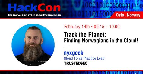 Trustedsec On Linkedin Hackcon Cloudsecurity Norway