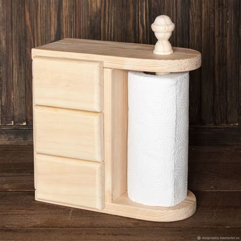 Подставка для бумажного полотенца Держатель бумажных полотенец Деревянные подставки Бумажные