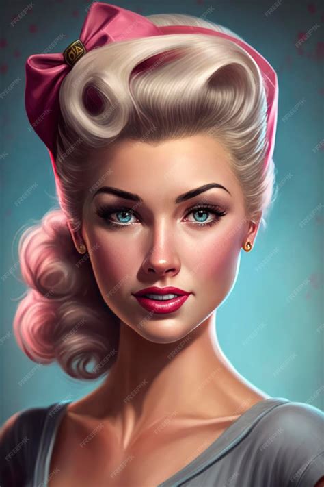 Premium Photo Barbie Pin Up Style