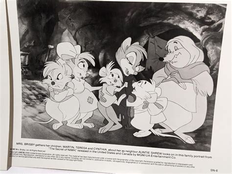 Original Mrs Brisby And Auntie Shrew Promotional Photo The Secret Of