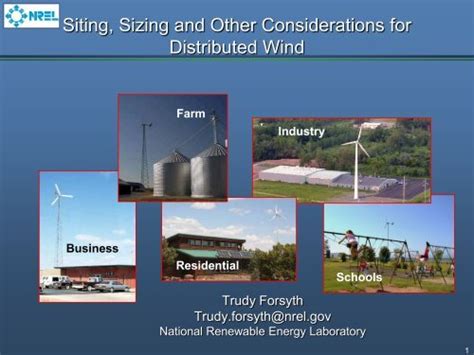 Siting Sizing And Other Considerations For Distributed Wind