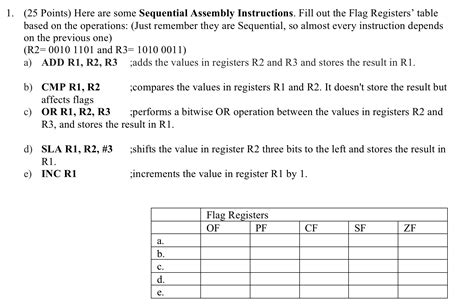 Solved 25 Points Here Are Some Sequential Assembly