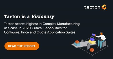 Tacton On Linkedin Weve Done It Again Tacton Is Named A Visionary In