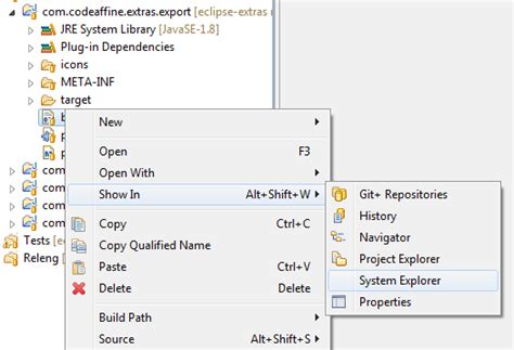 Eclipse Plugin To Open Explorer In This File Location For Package