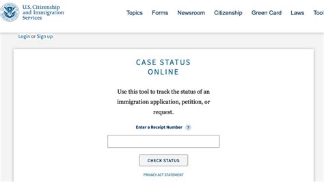 Track USCIS Case Status Online