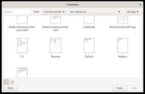 如何使用 Libreoffice Writer 模板 乐耶园