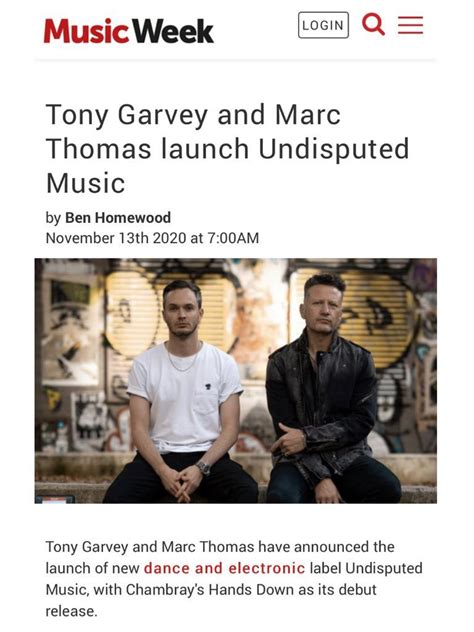 Marc Thomas On Linkedin Proud To Announce Our New Label Undisputed Music Via Ada