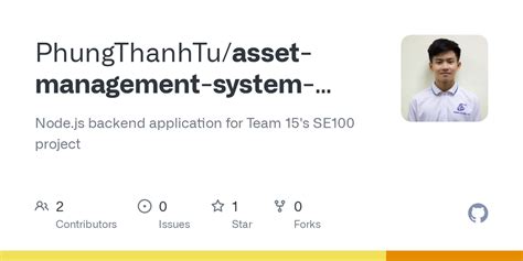 Github Phungthanhtu Asset Management System Backend Node Js Backend