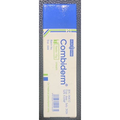 Combiderm Cream 15 Gm Ezemadermatitis湿疹 皮炎 Lazada