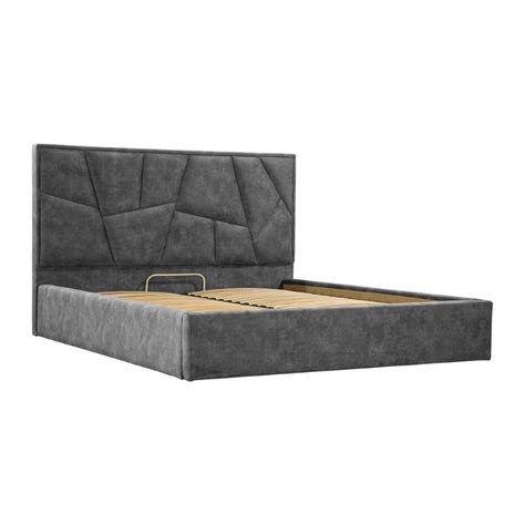 Кровать с большим изголовьем Мега с подъемным механизмом