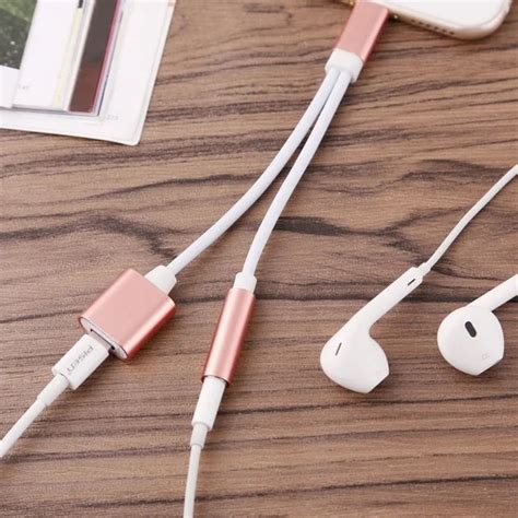 2 в 1 линейный разделитель для наушников 3 5 M с быстрой зарядкой 2a для Iphone 7 8 Plus X Аудио