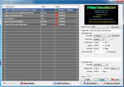 IP Video Transcoding Live City Media Group