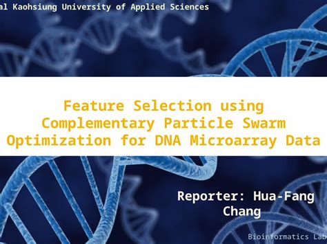 Pptx Feature Selection Using Complementary Particle Swarm