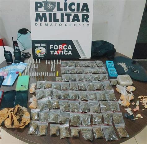 Força Tática Prende Dois Homens E Apreende Adolescente Com 70 Porções