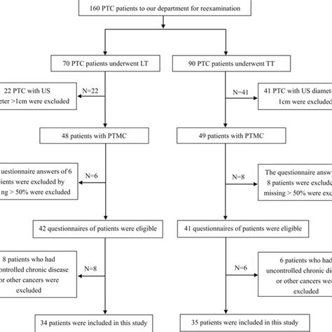 The Flow Chart Of Inclusion And Exclusion Of The Lobectomy Lt And