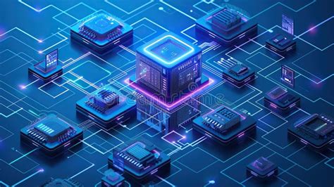 Abstract Illustration Of Interconnected Data And Technology Stock Illustration Illustration Of