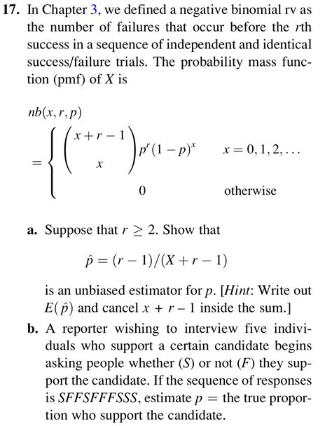 Solved In Chapter We Defined A Negative Binomial Rv As Chegg Com