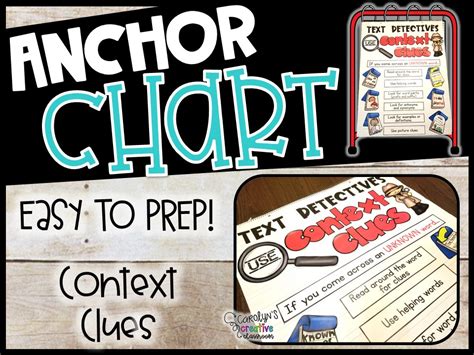 Context Clues Anchor Chart Just Print Cut And Glue