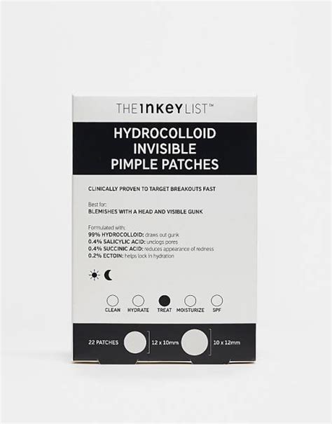 The Inkey List Hydrocolloid Pimple Patches X 22 Asos