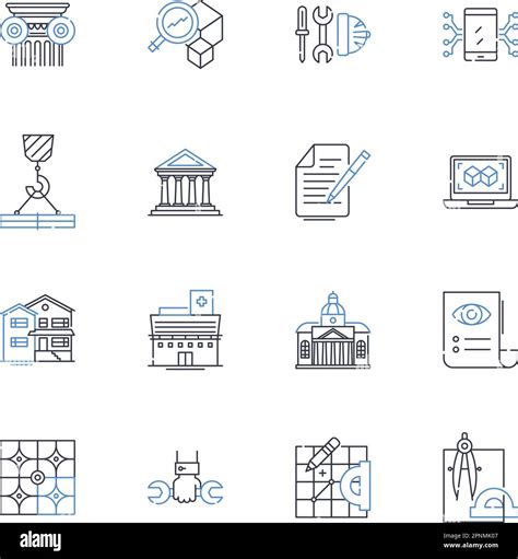 Novel Approach Line Icons Collection Innovative Unconventional Fresh Unique Creative