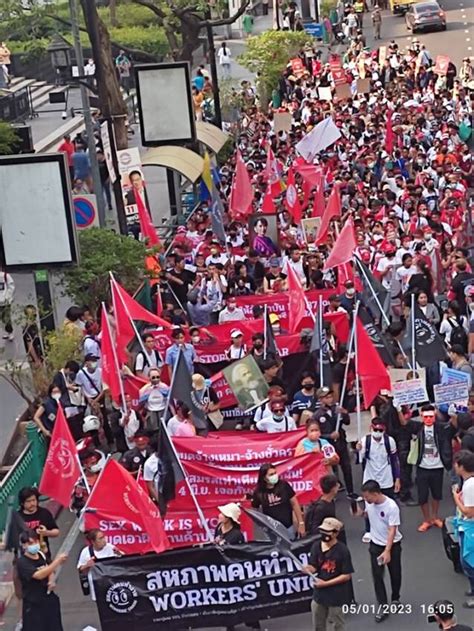 ထိုင်းနိုင်ငံ၊ ဘန်ကောက်မြို့တွင် မေဒေးနေ့ အဖြစ် အကြမ်းဖက် မြန်မာစစ်တပ် အမြစ်ပြတ် တော်လှန်ရေး