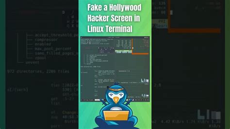 Fun With Linux Terminal Running A Hollywood Style Hacking Scene To
