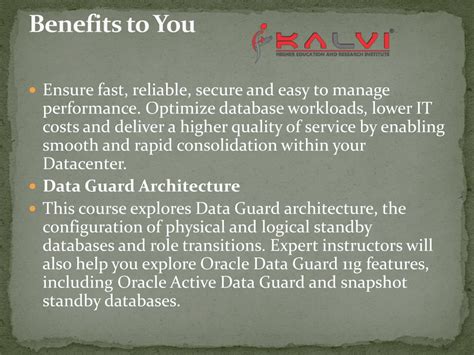 PPT Oracle Database 12c Backup And Recovery Workshop PowerPoint